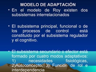 Modelo de Roy | PPT