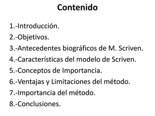 Modelo de Scriven | PPTX