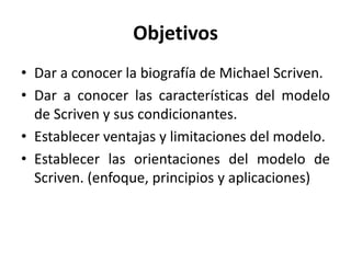 Modelo de Scriven | PPTX