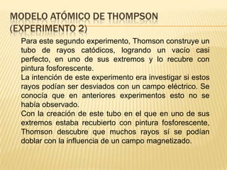 Modelo de Thomson | PPTX