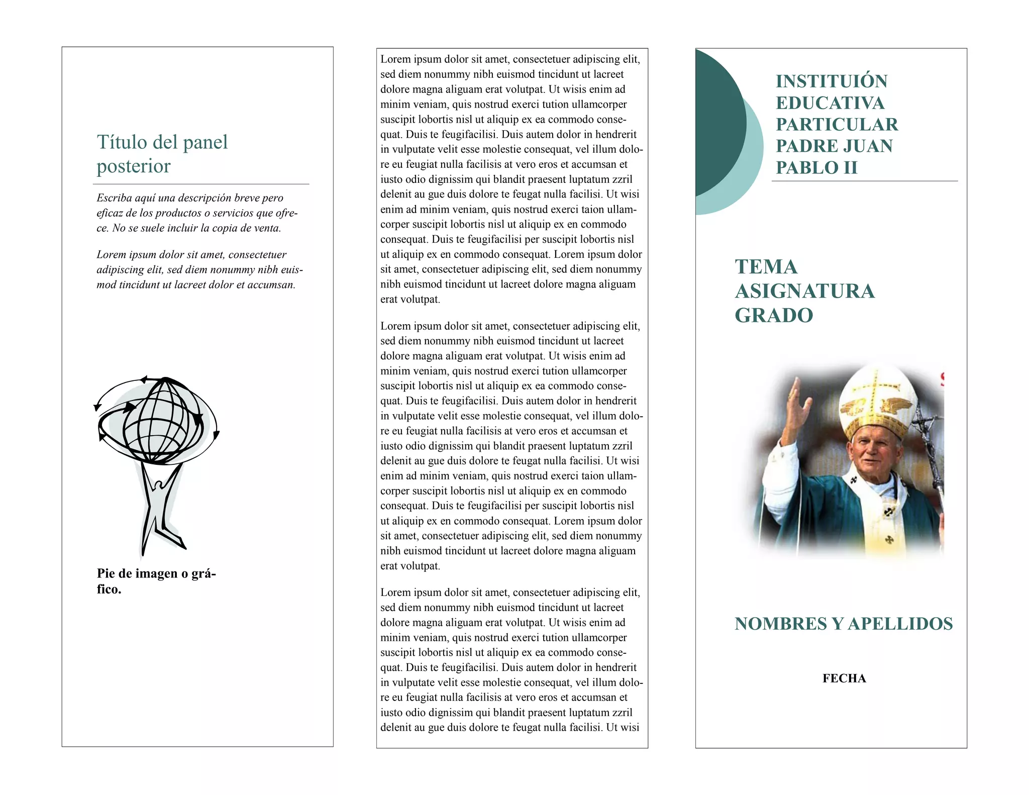 Modelo de triptico | PPT