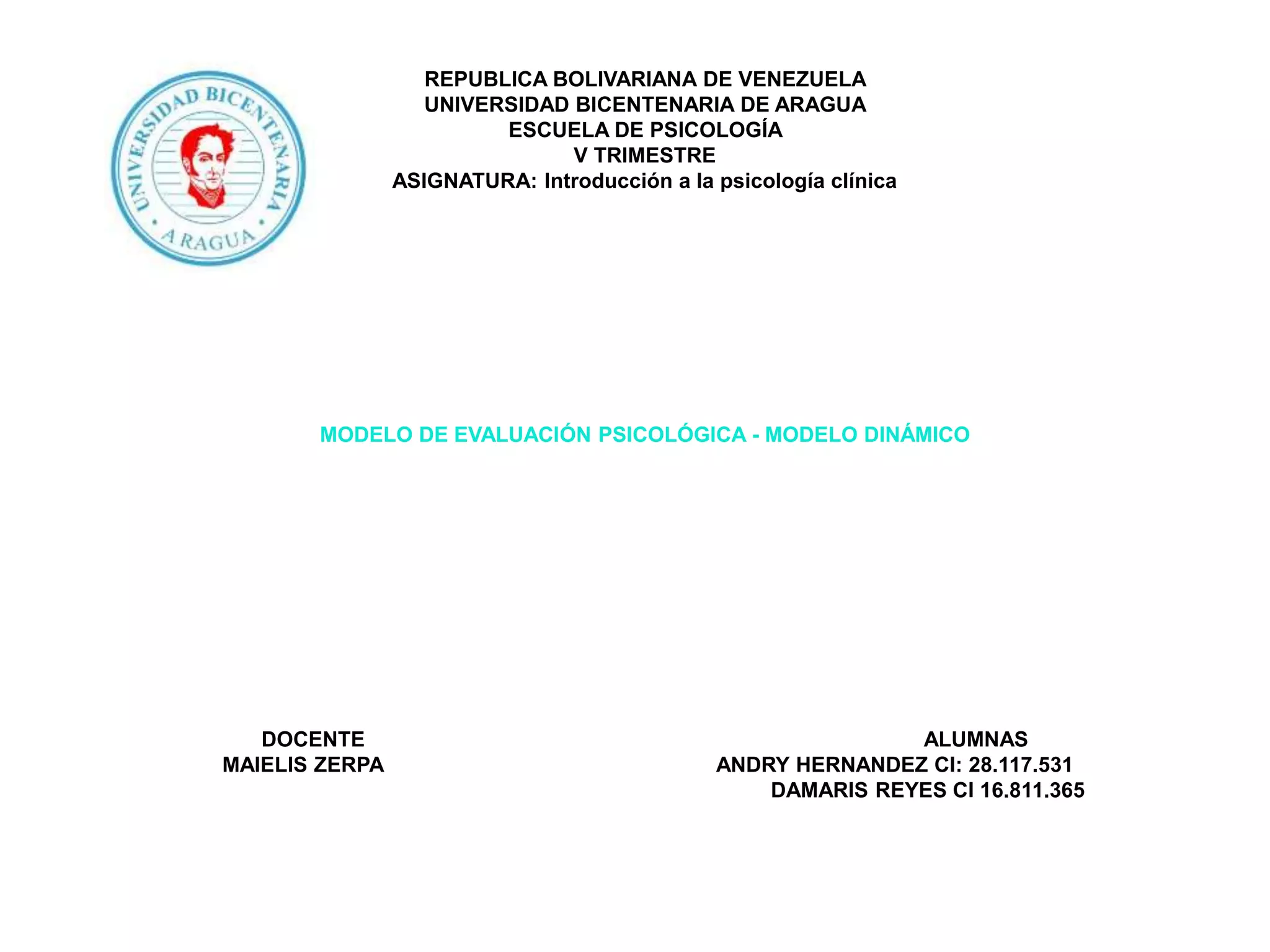 Modelo Dinamico Clinico | PPTX