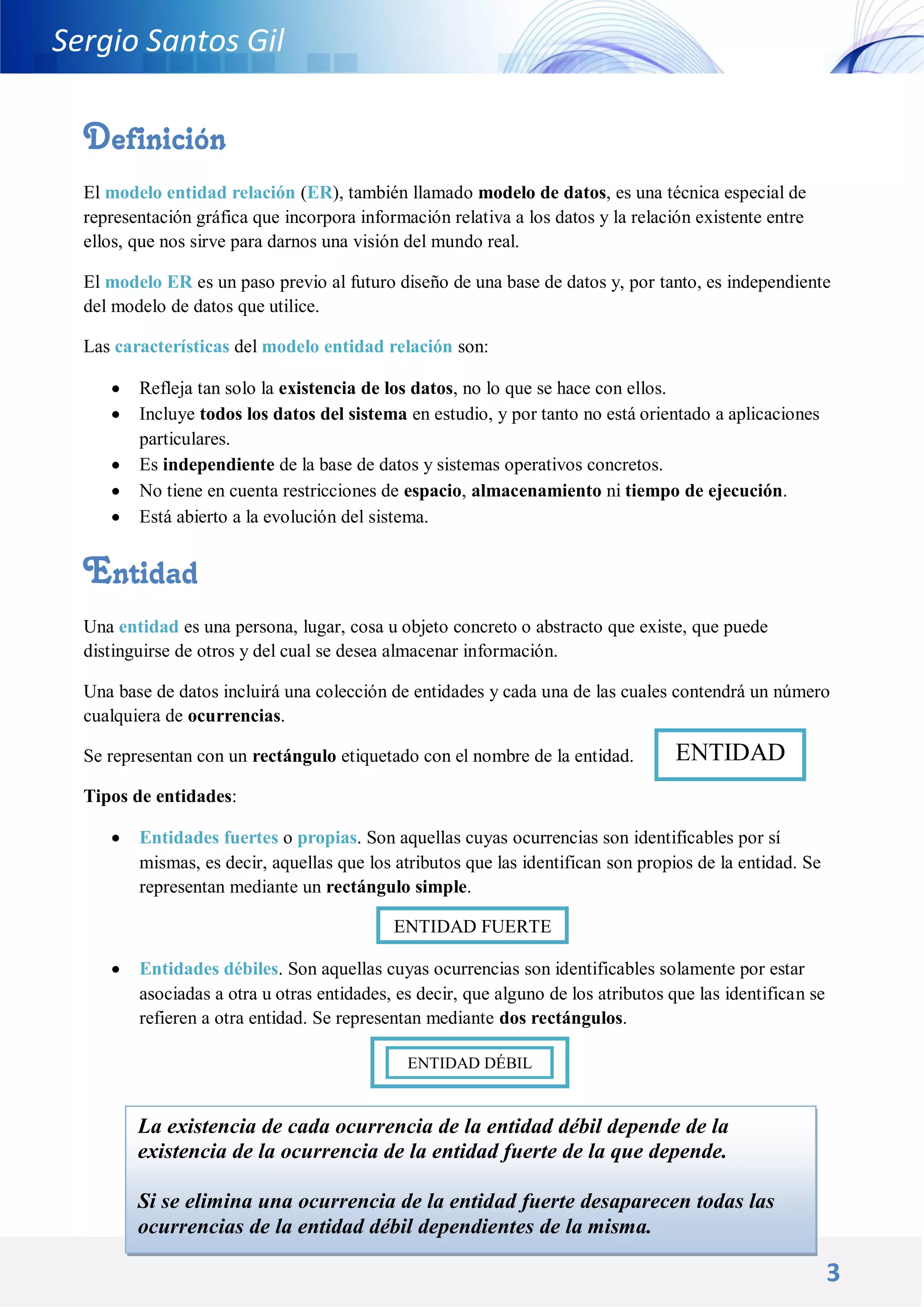Modelo Entidad Relación | PDF