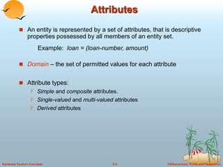Entidades y atributos en el modelo ER | PPT