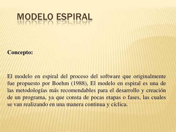 Modelo espiral