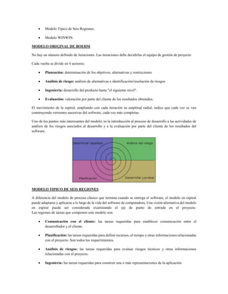 Modelo espiral de boehm CALIDAD DE SOFTWARE | PDF