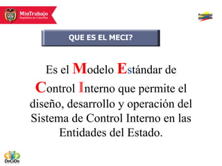 Modelo estandar de control interno meci | PDF