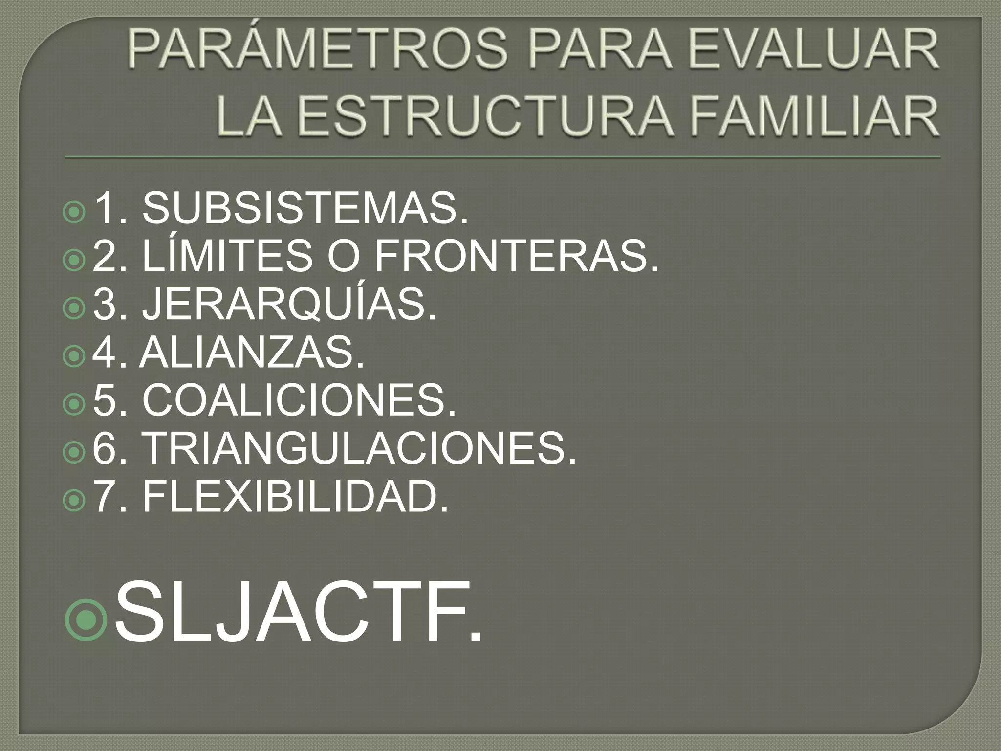 Modelo Estructural de Salvador Minuchin | PPTX