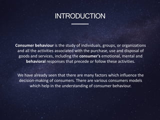 Model of consumer behaviour | PPTX