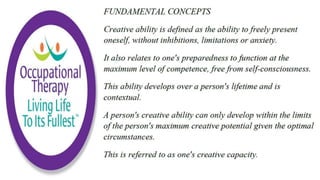 Model of Creative Ability in Occupational Therapy | PPT | Free Download