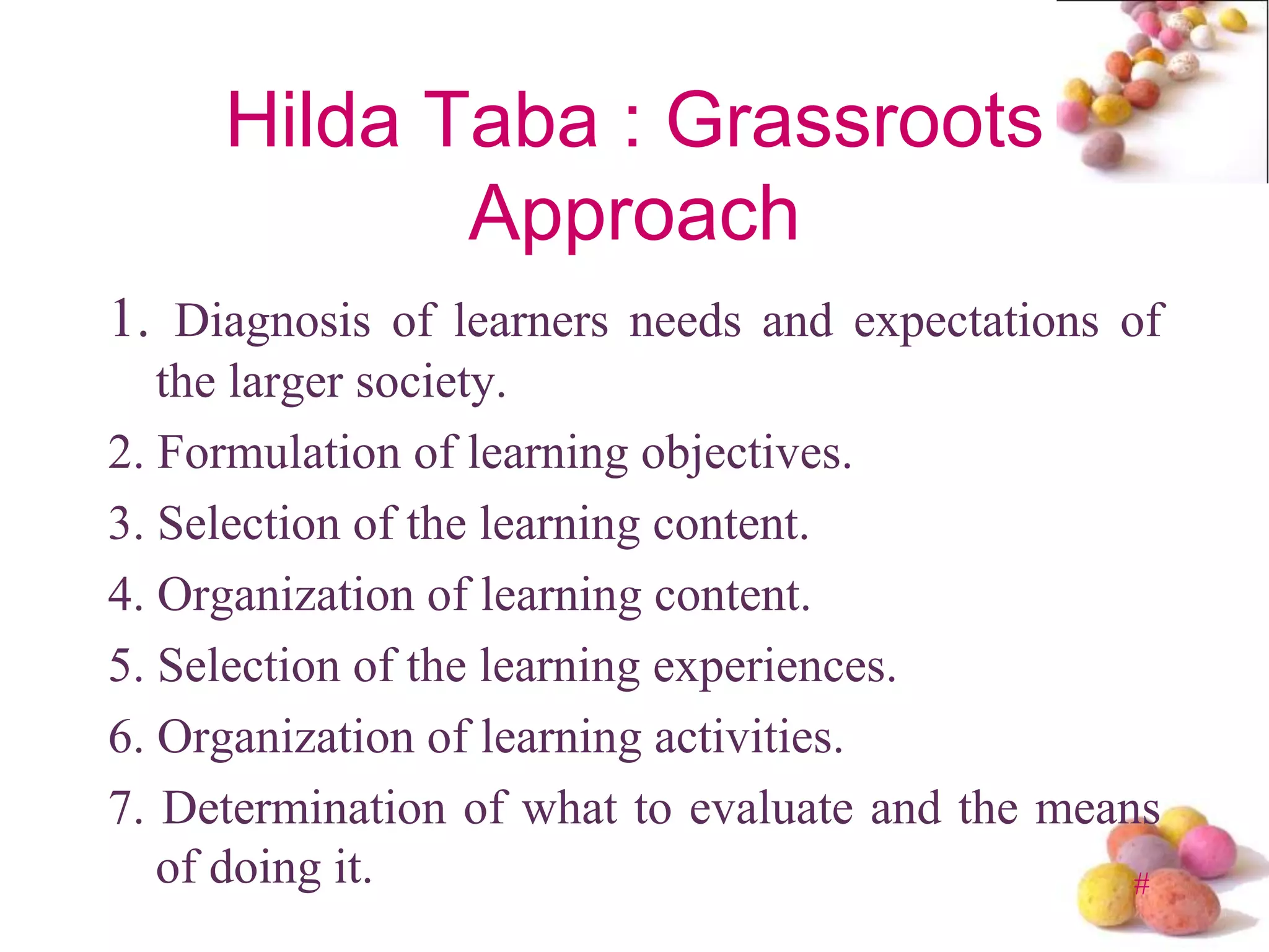 Models of curriculum dvelopment | PPTX