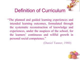 Models of curriculum dvelopment | PPTX