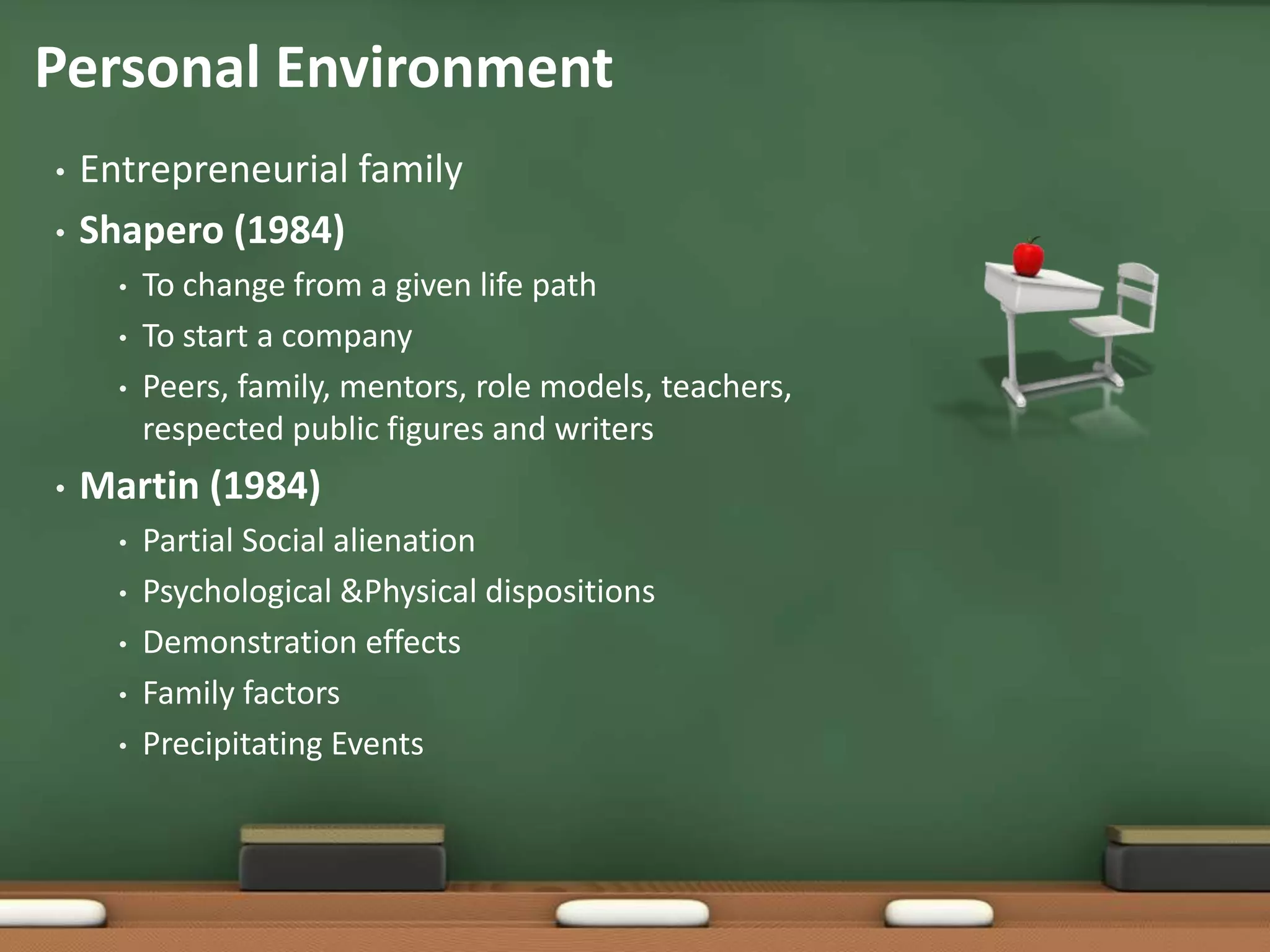 Model of entrepreneurial motivation | PPTX