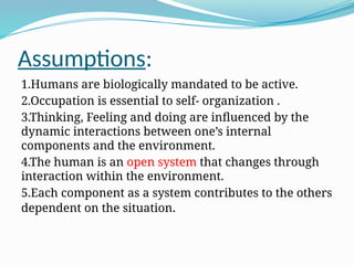 Model of human occupation occupational therapy.pptx