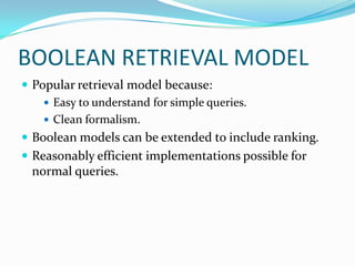 Model of information retrieval (3) | PPTX
