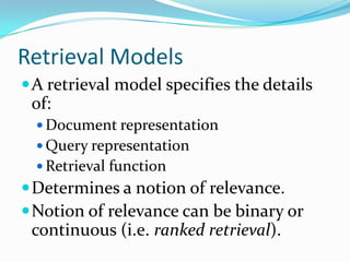 Model of information retrieval (3) | PPTX