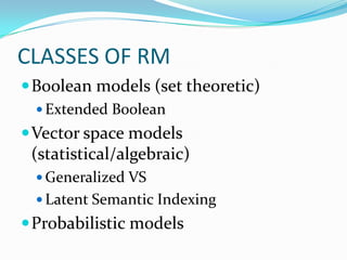 Model of information retrieval (3) | PPTX