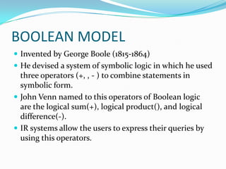 Model of information retrieval (3) | PPTX