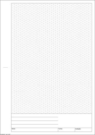 Modelo folha a4 isométrica | PDF