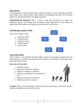 Model of organizatinal behavior | PDF