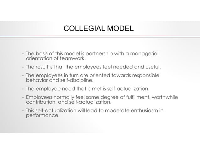 Model of organization behavior | PPT