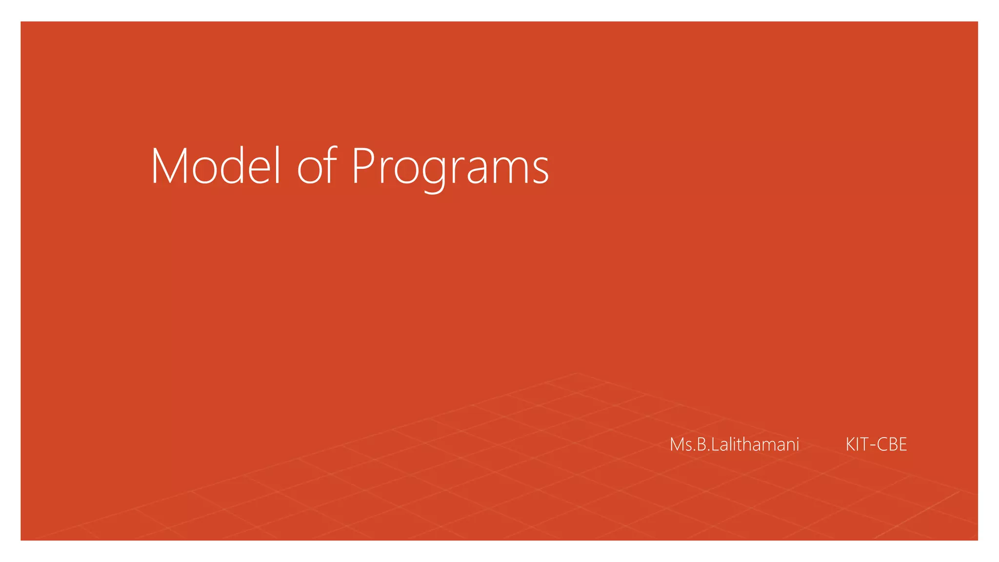 Model of Programs.pptx