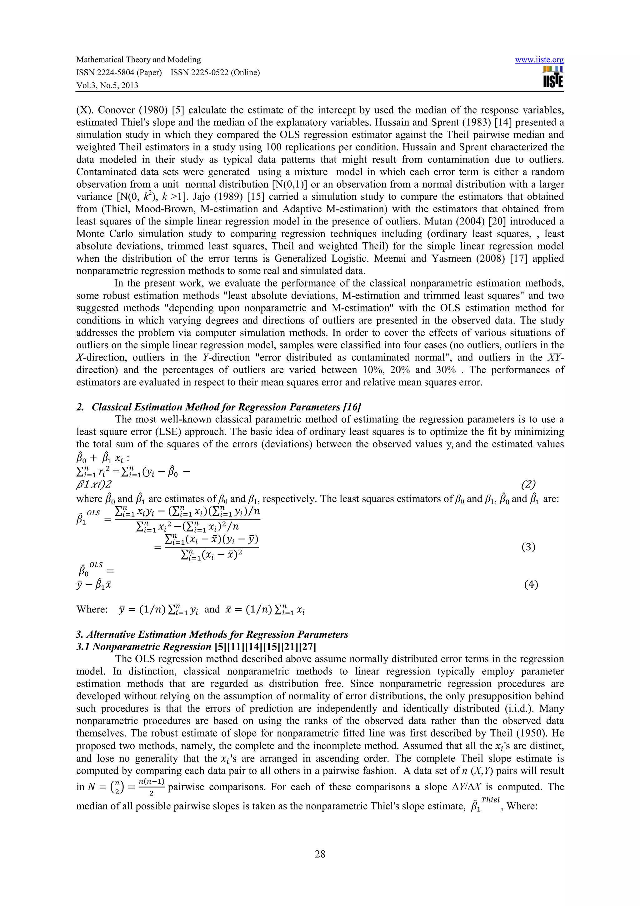 Model of robust regression with parametric and nonparametric methods | PDF | Computer Software ...