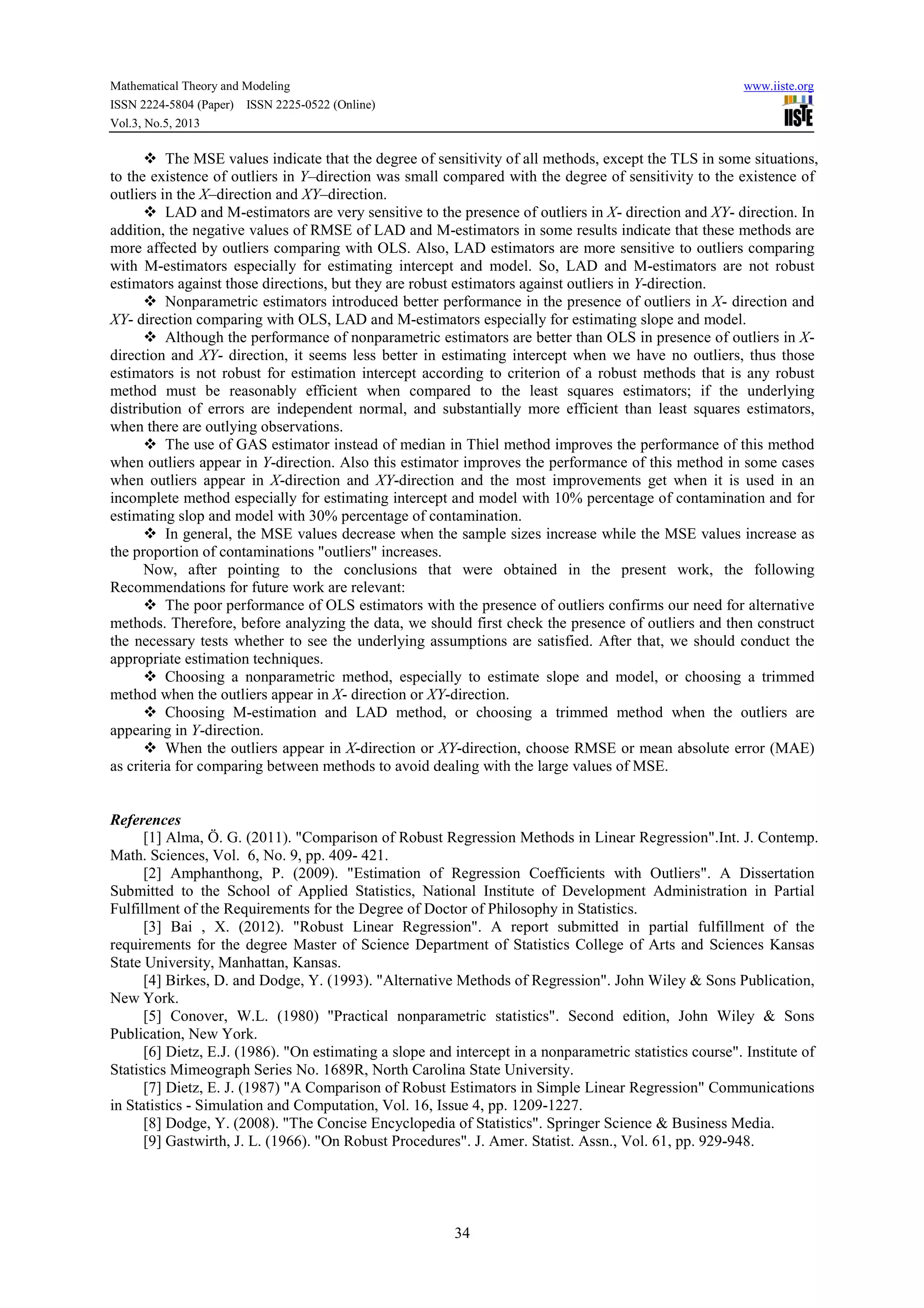 Model of robust regression with parametric and nonparametric methods | PDF | Computer Software ...
