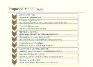 Model of semantic textual document clustering | PPTX | Databases ...