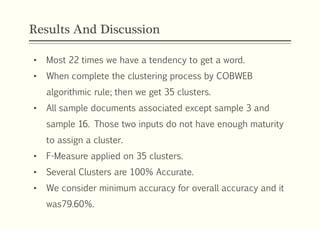 Model of semantic textual document clustering | PPTX | Databases ...
