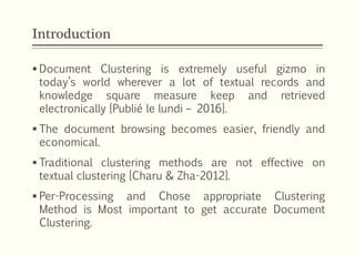 Model of semantic textual document clustering | PPTX | Databases ...