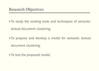 Model of semantic textual document clustering | PPTX | Databases ...