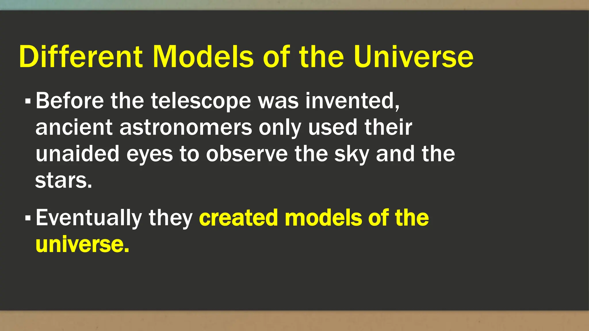 powerpoint presentation model of the universe.pptx
