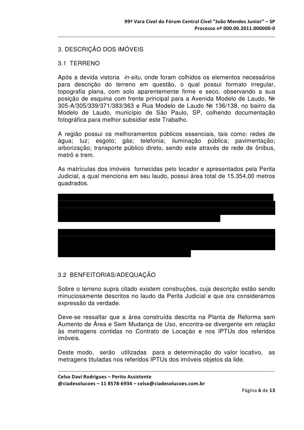 Modelo De Um Laudo Pericial - BRAINCP