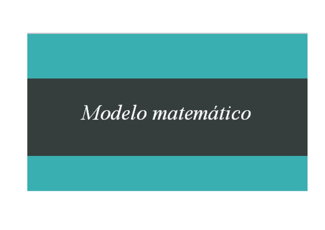 Modelo matematico. | DOCX