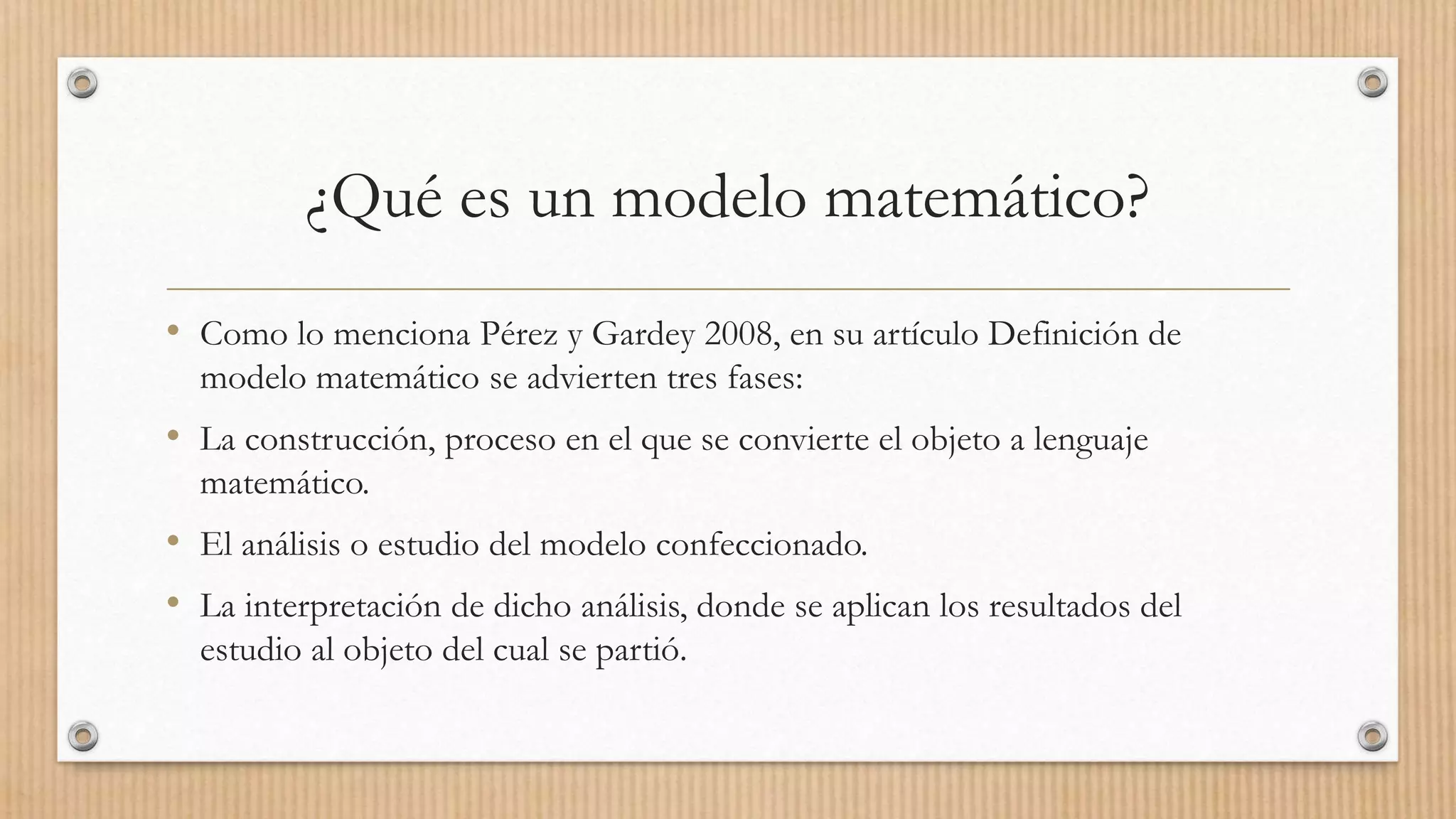 Modelo matematico | PPT