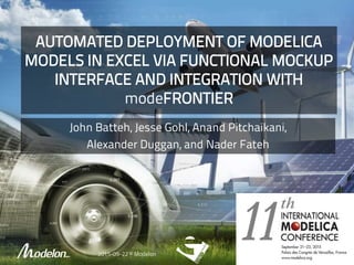 Automated Deployment of Modelica Models in Excel via Functional Mockup ...