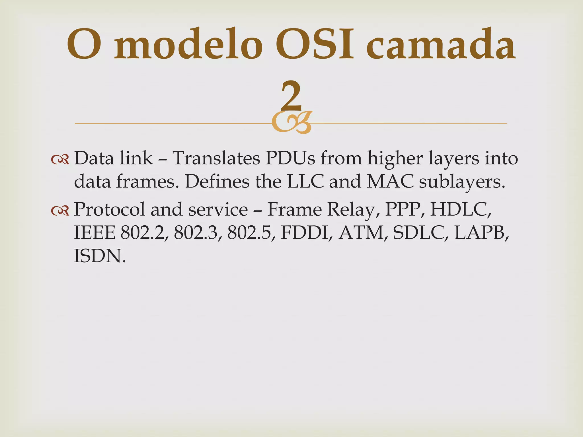 Modelo OSI camadas | PPTX