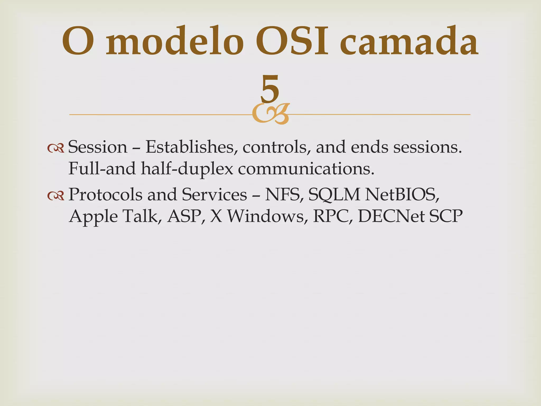 Modelo OSI camadas | PPTX