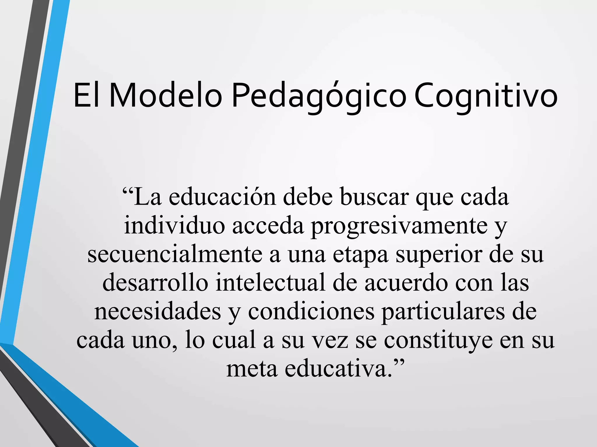 Modelo pedagógico cognitivo | PPTX