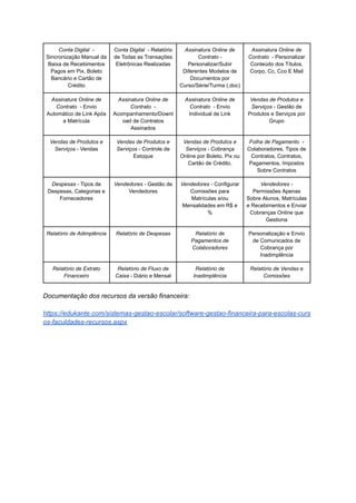 Software Online de Gestão para Escolas, Cursos e Faculdades. Proposta ...
