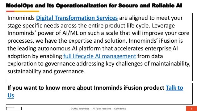 ModelOps and its Operationalization for Secure and Reliable AI | PPTX