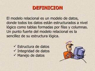 Modelo relacional | PPT