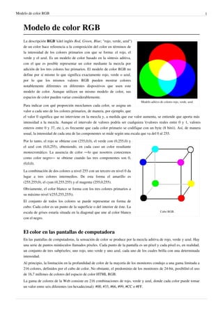 Modelo rgb | PDF