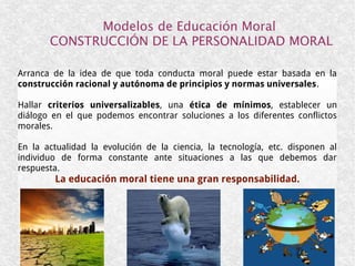 Modelos de educacion moral | PDF