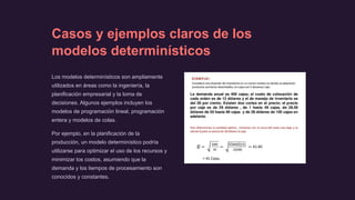 Modelos-Estocasticos-y-Deterministicos en la investigación de ...