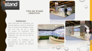 Modelos analogos de stand de mobiliario | PPTX