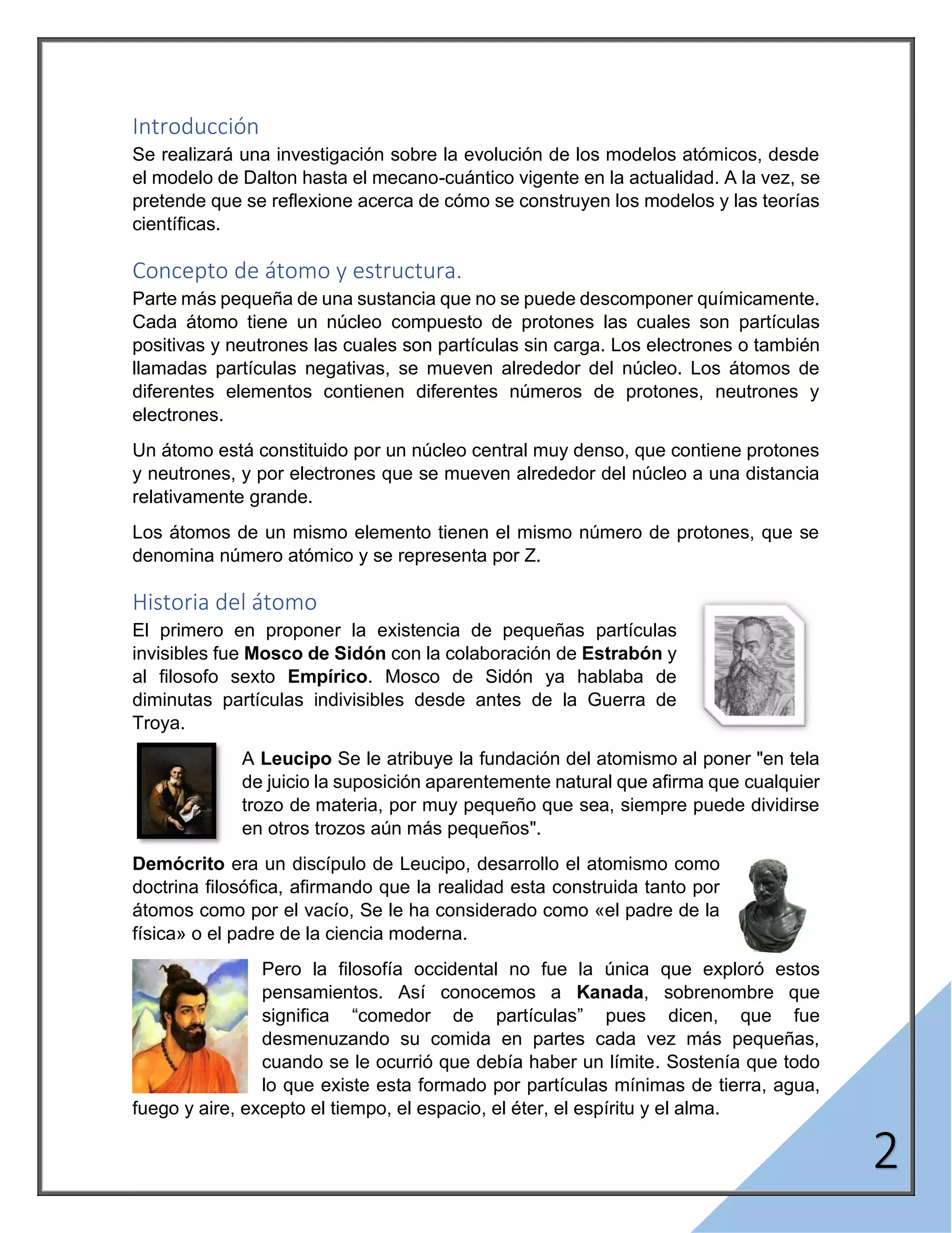 Modelos atomicos | PDF