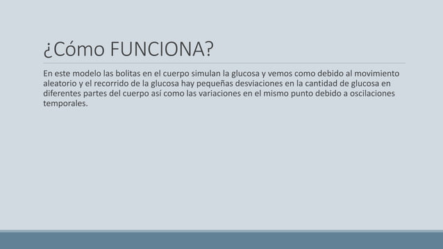 Modelos basados en agentes con Netlogo - Simulación de la diabetes | PPTX