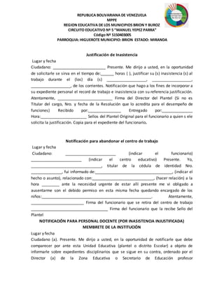 Modelos de actas por incumplimiento | DOCX